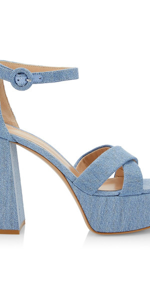 Gianvito Rossi - Women's Sheridan Denim Platform Sandals