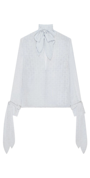 Givenchy - Women's Blouse with Bows in Monogram 72 Jacquard