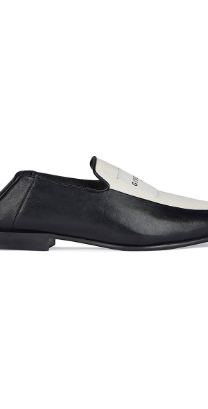 Givenchy - Women's Label Loafers in Leather and Canvas