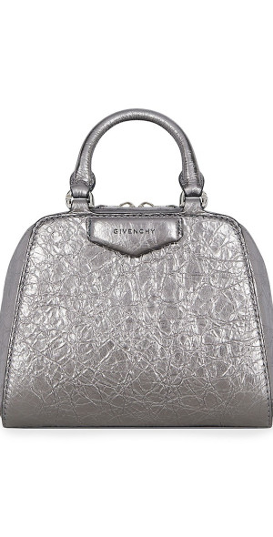 Givenchy - Women's Micro Antigona Cube Bag in Laminated Leather