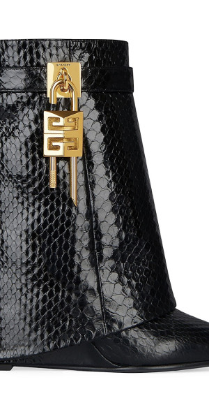 Givenchy - Women's Shark Lock Ankle Boots In Python