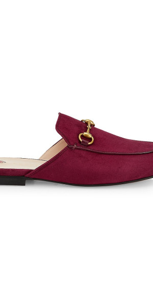 Gucci - Women's Princetown Suede Mules