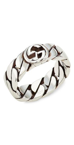 Gucci - Women's Sterling Silver Interlocking G Ring
