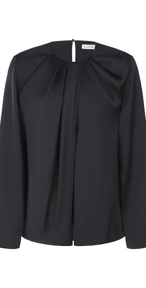 Halston - Women's Presley Draped Satin Top