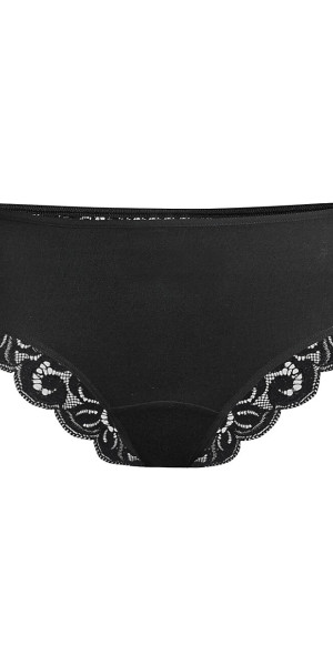 Hanro - Women's Luxury Moments Lace-Back Hi-Cut Brief