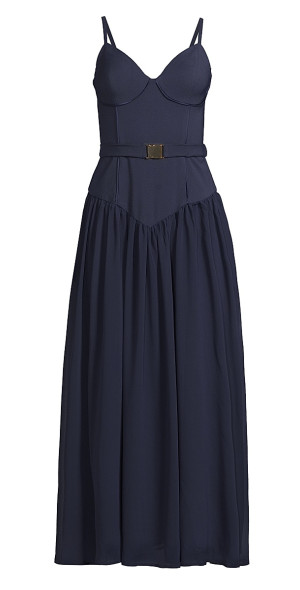 Hutch - Women's Ruby Belted Basque-Waist Maxi Dress