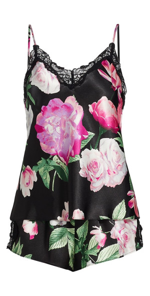 In Bloom - Women's Audrey Satin Cami & Shorts Set