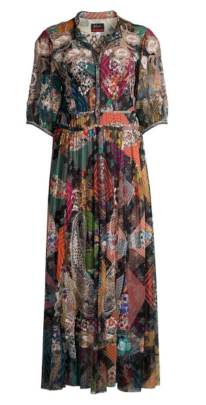 Johnny Was - Women's Kiara Patchwork Mesh Maxi Dress