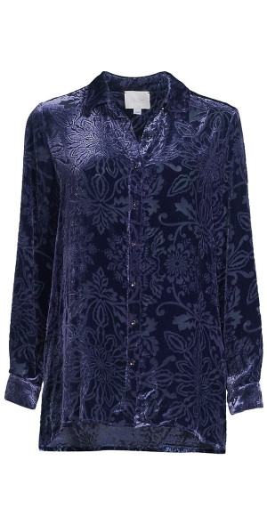 Johnny Was - Women's Misty Velvet Button-Up Shirt