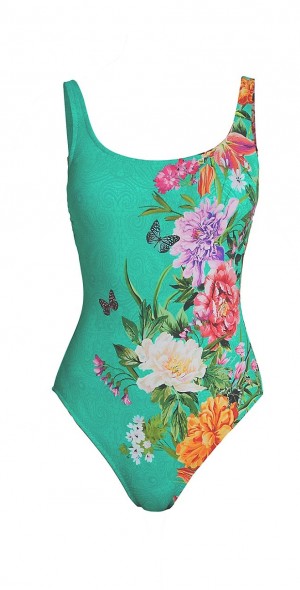Johnny Was - Women's Peacock One-Piece Swimsuit