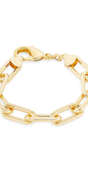 Jordan Road Jewelry - Women's Vineyard London 18K-Gold-Plated Paper-Clip-Chain Bracelet