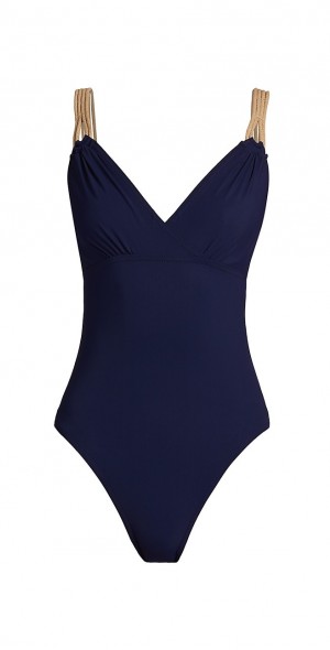 Karla Colletto Swim - Women's Charlie Surplice One-Piece Swimsuit