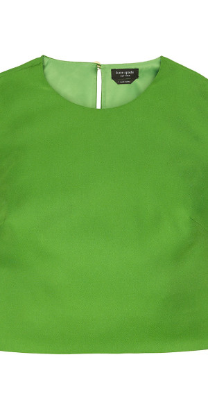 kate spade new york - Women's Duchess Satin Shell Crop Top