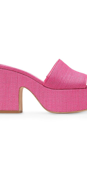 kate spade new york - Women's Ibiza Raffia Platform Mules