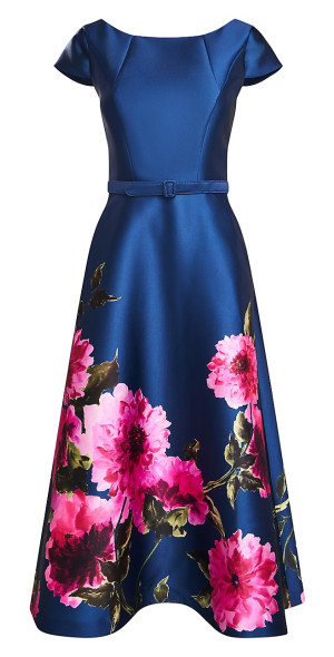 Kay Unger - Women's Ina Peony Mikado Cocktail Dress