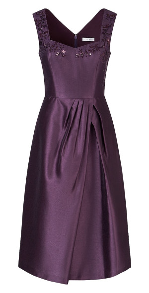 Kay Unger - Women's Lilibet Embellished Metallic Organza Cocktail Dress