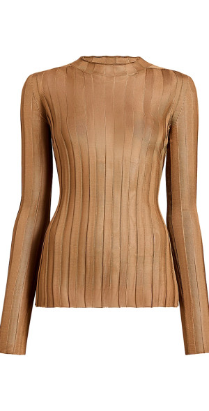 Khaite - Women's Cosette Ribbed Satin Top