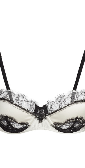 Kiki de Montparnasse - Women's Lace Inset Balconette Bra