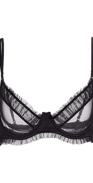 Kiki de Montparnasse - Women's Ruffled Tulle Demi Bra