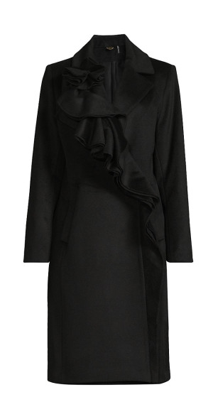 Kobi Halperin - Women's Alora Brushed Wool Ruffle Coat