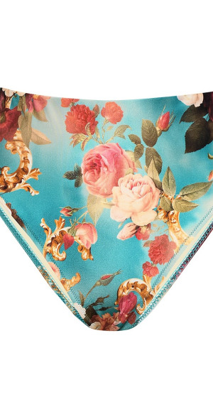 L'AGENCE - Women's Rococo Roses Vanessa High-Waisted Bikini Bottom
