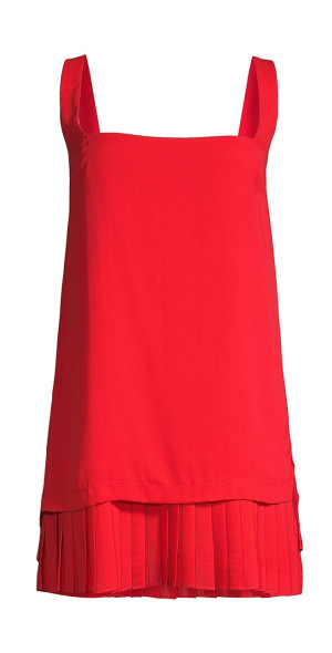 Laundry by Shelli Segal - Women's Pleated Hem Mini Shift Dress