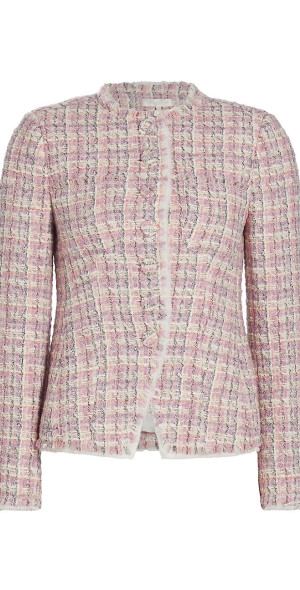 LoveShackFancy - Women's Fraser Fringe Tweed Jacket