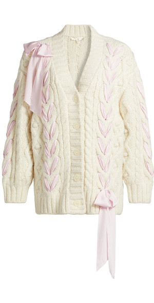 LoveShackFancy - Women's Ribbon Cables Kassius Cardigan