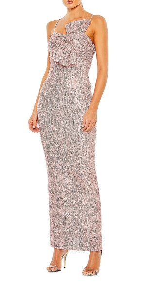 Mac Duggal - Women's Metallic Sheath Gown