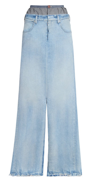 Maison Margiela - Women's Layered Boxer Denim Maxi Skirt