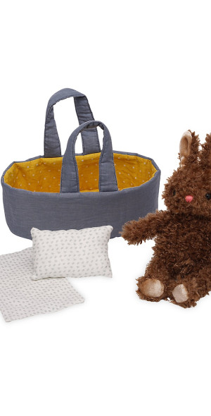 Manhattan Toy - Moppettes Beau Bunny Stuffed Animal Nurturing Playset