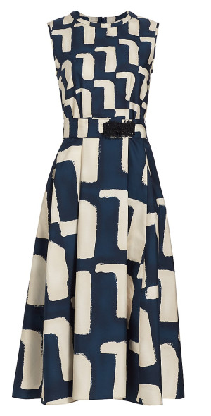 Max Mara - Women's Diorama Abstract Cotton Cocktail Dress