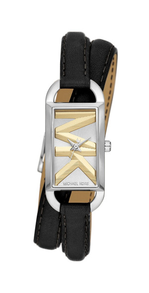Michael Kors - Women's MK Empire Two-Tone Stainless Steel & Leather ...