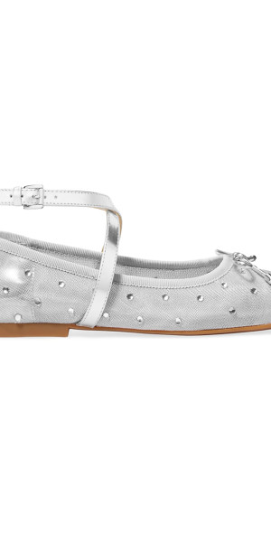 MICHAEL Michael Kors - Women's Collette Flex Embellished Mesh Ballet Flats