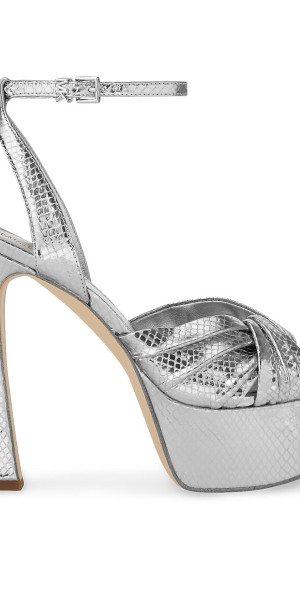 MICHAEL Michael Kors - Women's Selena Snake-Embossed Leather Platform ...