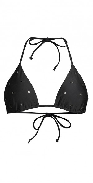 Milly - Women's Diamond Heat Crystal-Embellished Triangle Bikini Top