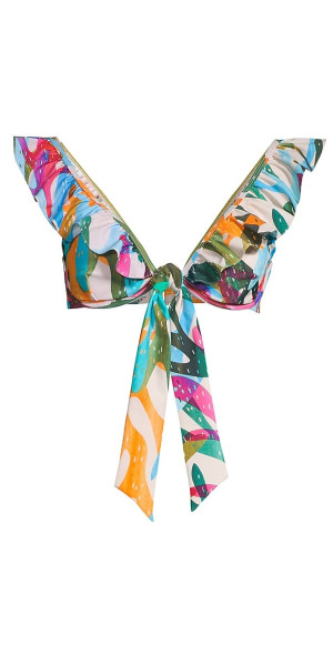 Milly - Women's Under The Sea Ruffle Bikini Top
