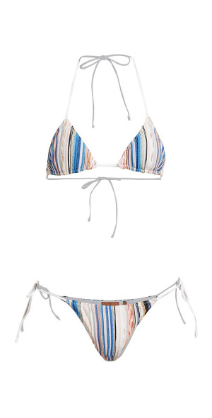 Missoni - Women's Metallic Stripe String Bikini