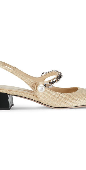 Miu Miu - Women's 35MM Leather Mary Jane Slingback Pumps