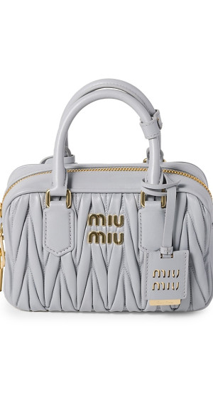 Miu Miu - Women's Arcadie Matelassé Nappa Leather Top Handle Bag