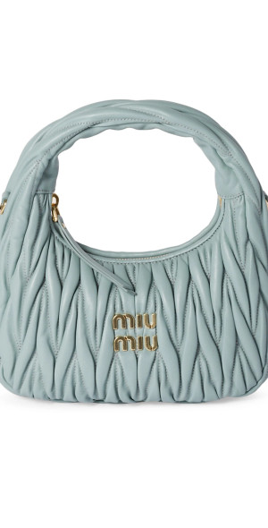 Miu Miu - Women's Wander Matelassé Nappa Leather Hobo Bag