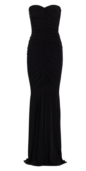 Norma Kamali - Women's Shirred Strapless Fishtail Gown