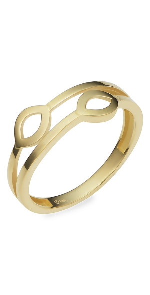 Oradina - 14K Yellow Solid Gold Cocktail Party Ring