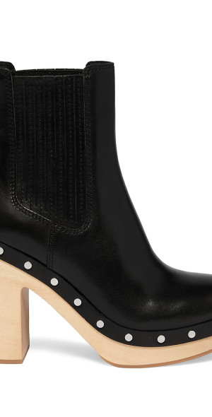 Paige - Women's Adina Leather Clog Booties