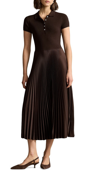 Polo Ralph Lauren - Women's Polo Sweater-Bodice Midi-Dress