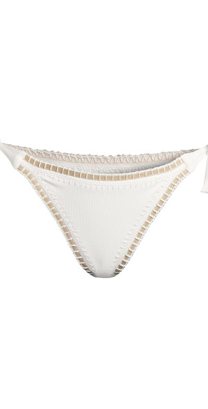 PQ - Women's Crochet-Trim Ribbed Bikini Bottom