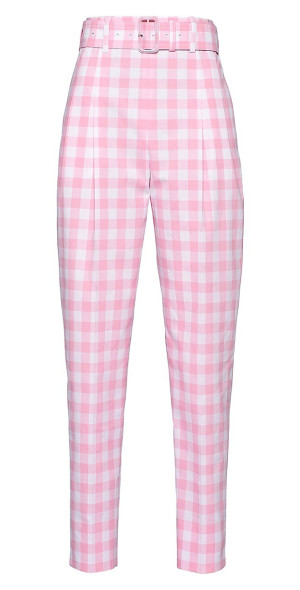 Prada - Women's Gingham Check Pants