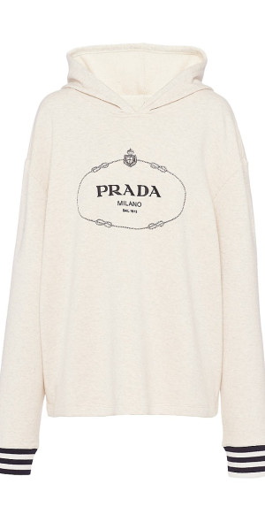 Prada - Women's Oversized Cotton Fleece Hoodie