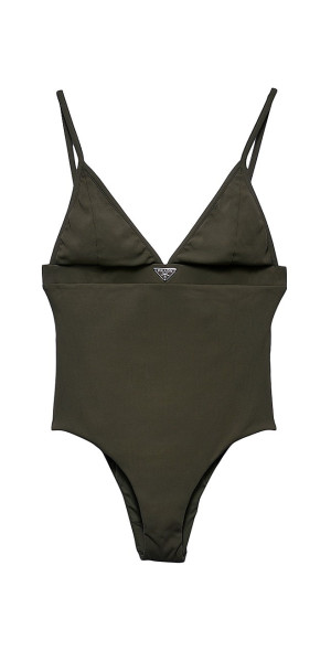 Prada - Women's Ribbed Knit One-Piece Swimsuit