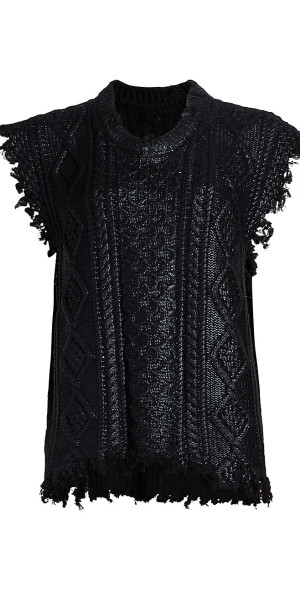 R13 - Women's Boyfriend Cable-Knit Sweater Vest